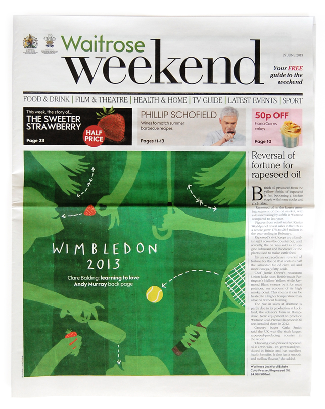 Waitrose weekend - Lorna Scobie Illustration