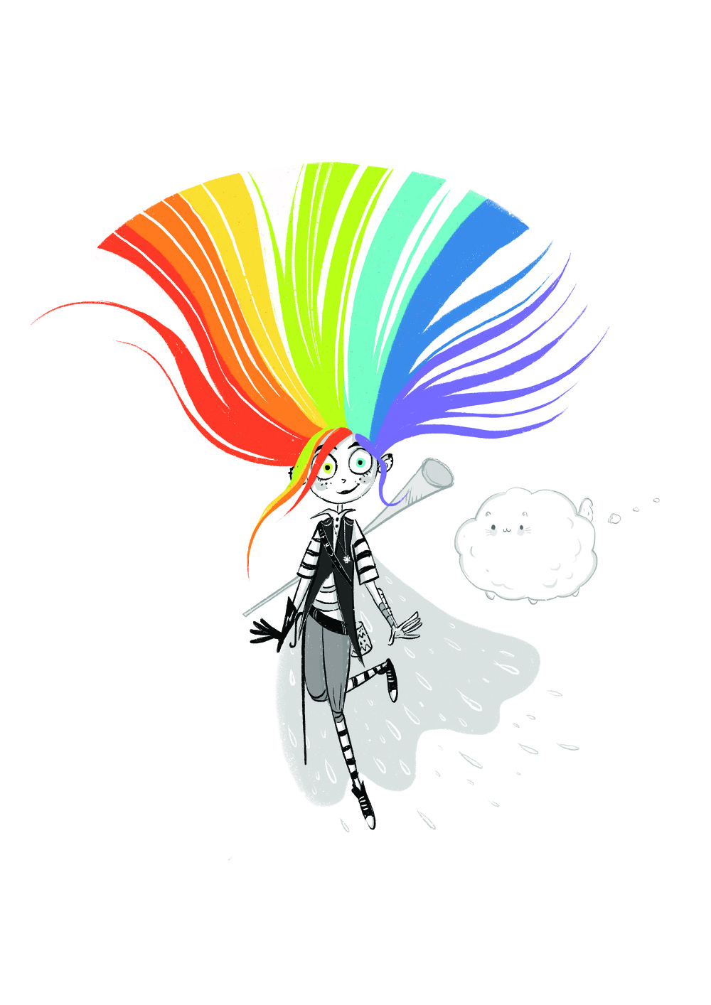 RAINBOW GREY - Laura Anderson Illustration