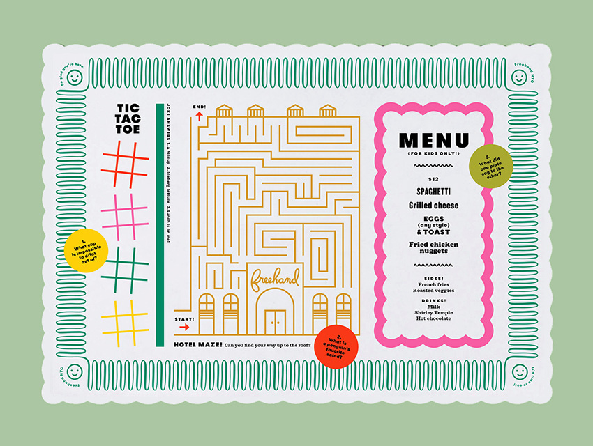 Kids Menu Maze