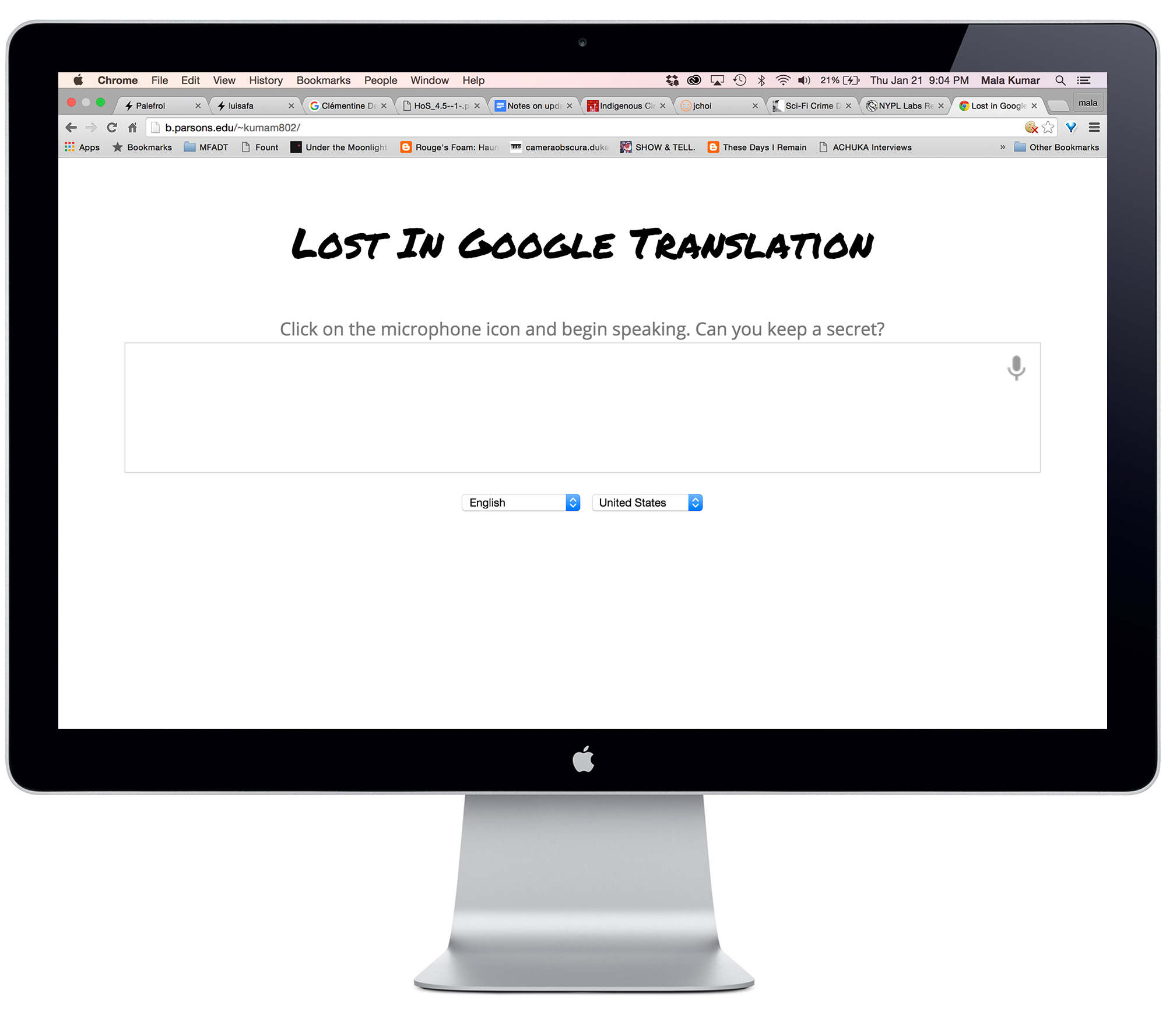 Lost in Google Translation - Your Consolation Prize