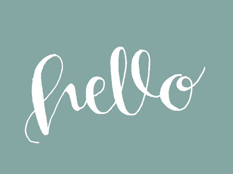 Hand-Lettered Gifs - Crystal Shephard | Art + Design