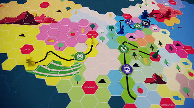 Simulation Board Game - Color Parade
