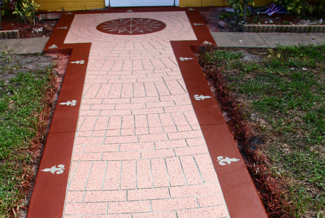 Engraving Concrete - Rimar Decorative Concrete Inc