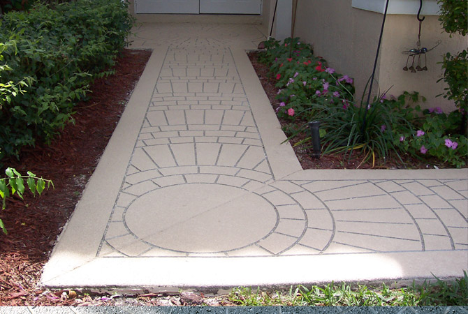 Engraving Concrete - Rimar Decorative Concrete Inc