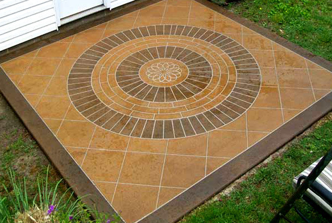 Engraving Concrete - Rimar Decorative Concrete Inc