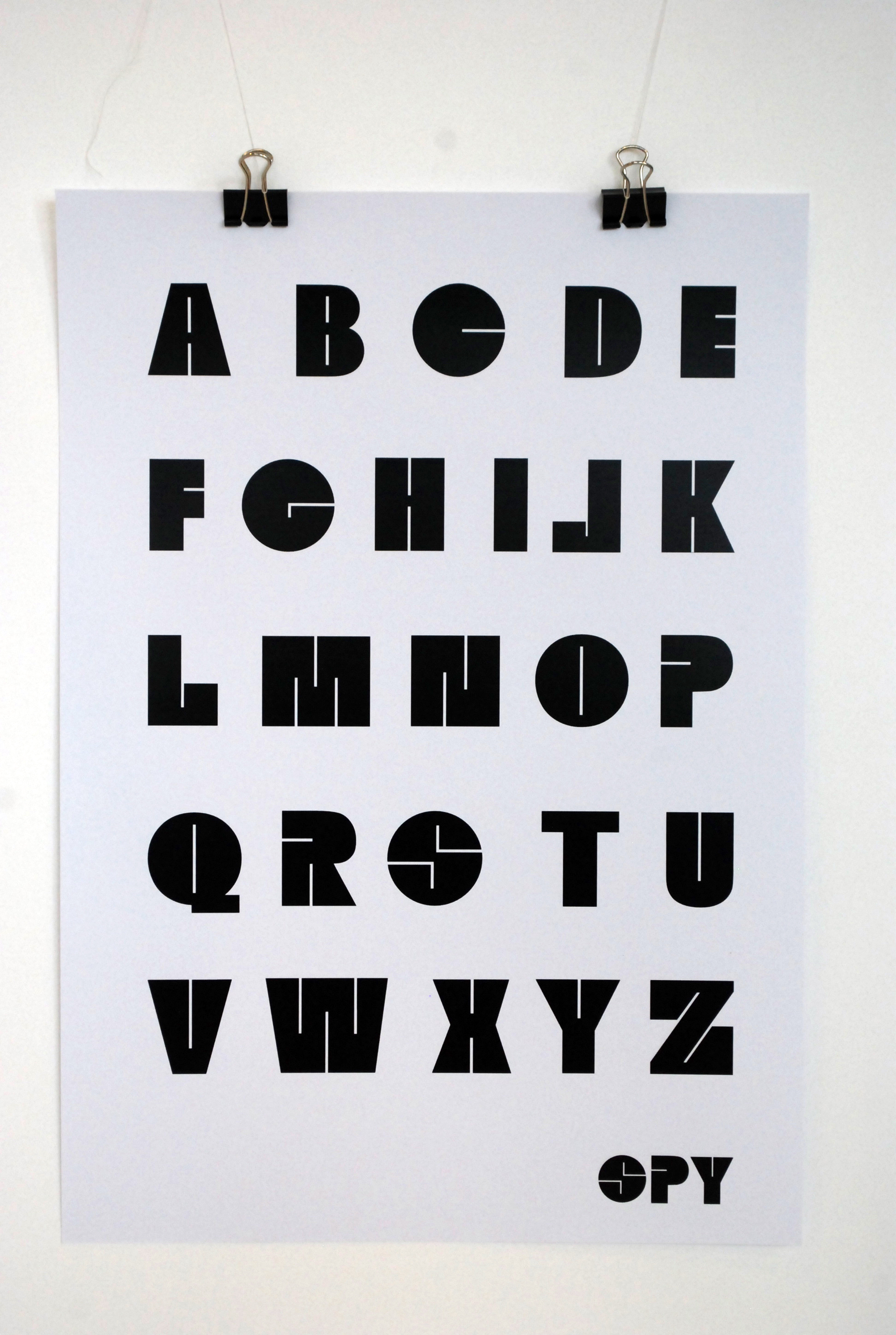 Typographie Spy - sophiedrouard