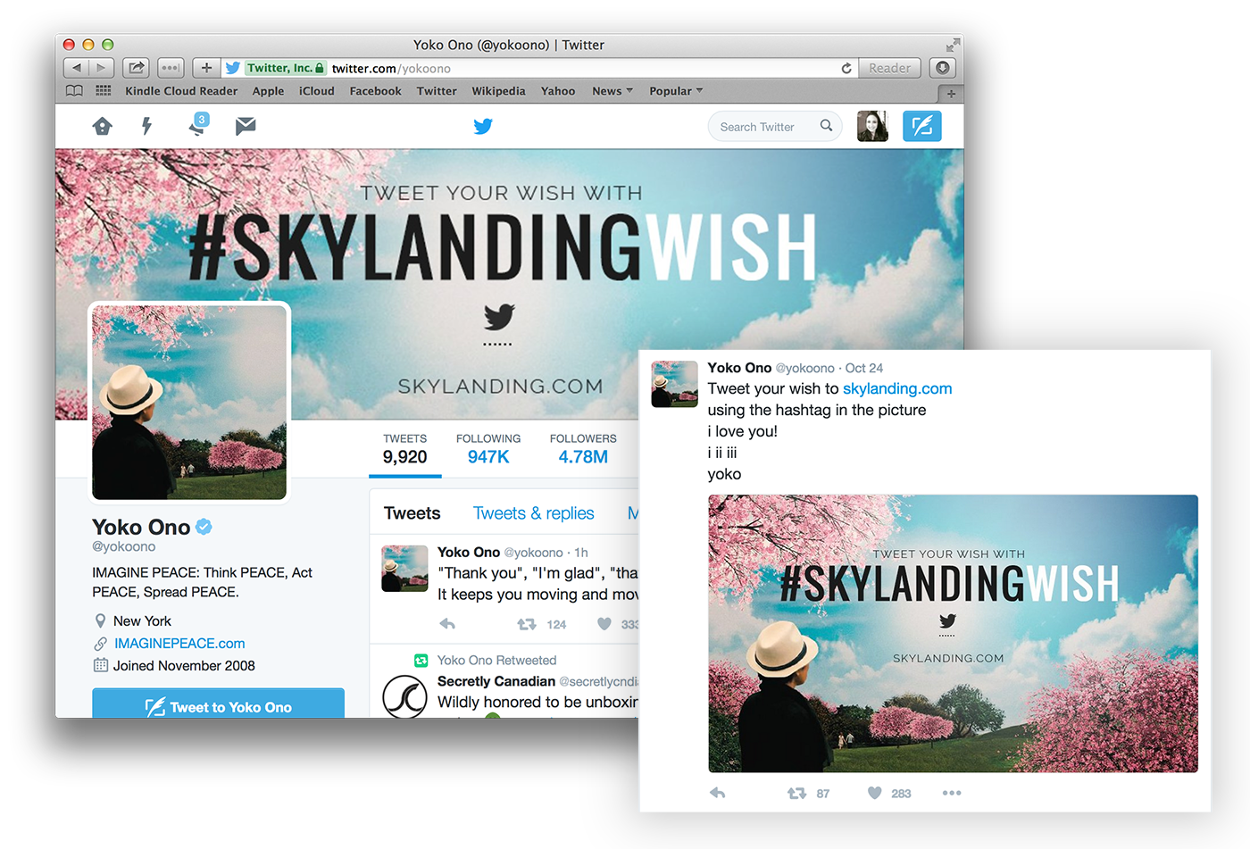 SKYLANDING | Yoko Ono - Caryn Jendro