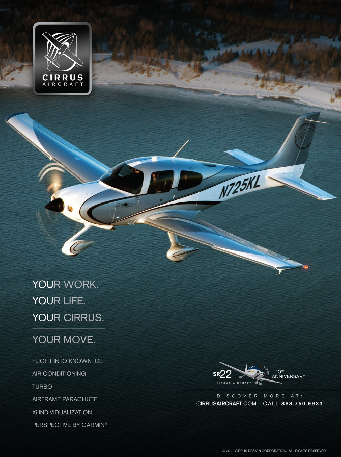 Cirrus Aircraft Advertisements - Leslie Delzell