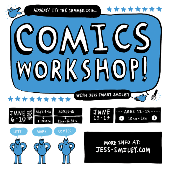★COMICS WORKSHOPS★ - JESS SMART SMILEY