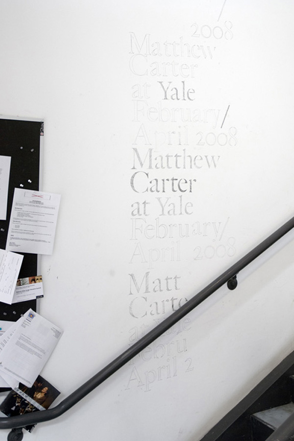 Matthew Carter at Yale - Daniel Joseph Harding