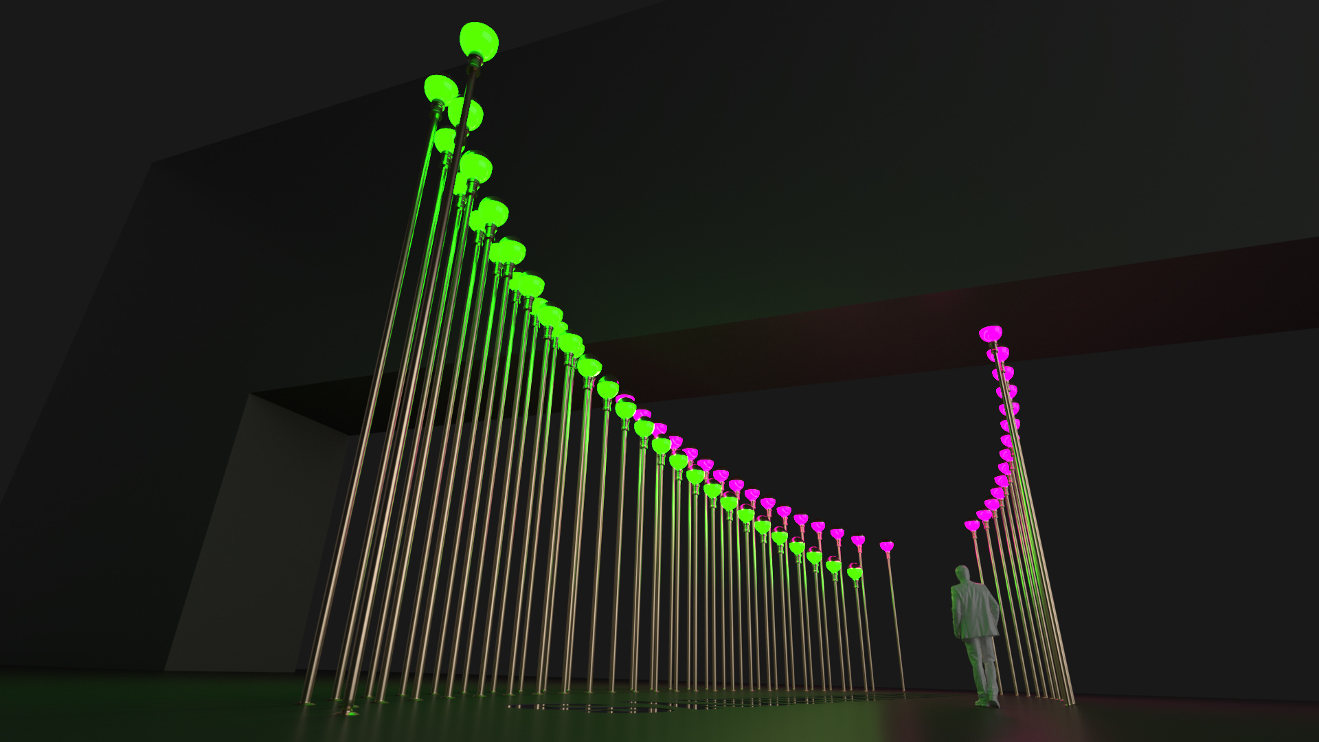 Interactive Light Sculpture - jihoonyoo