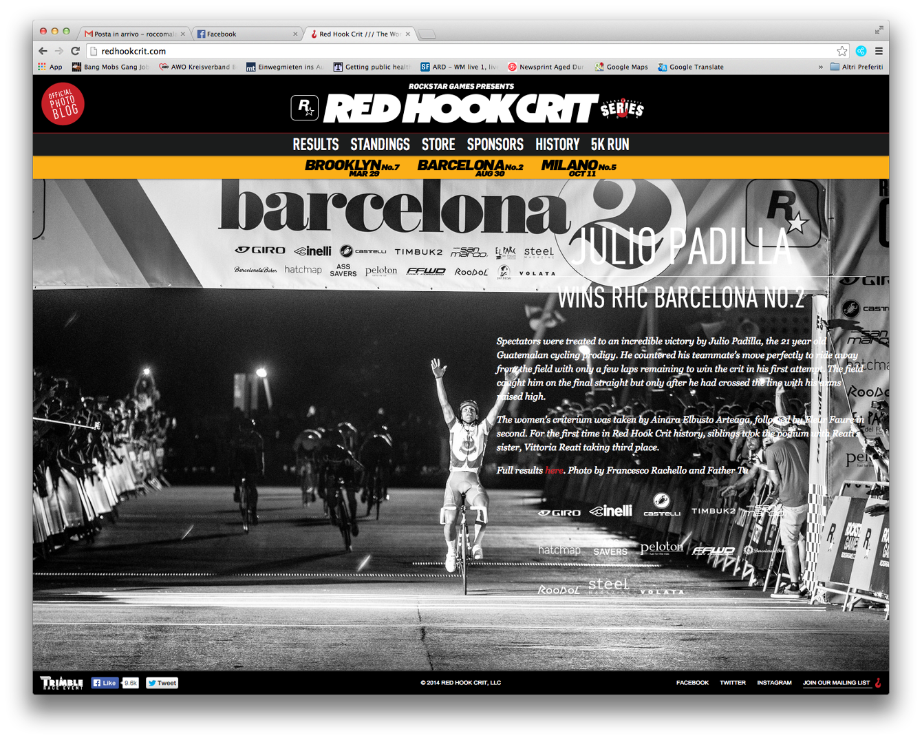 Red Hook Crit Race Poster - Rocco Malatesta