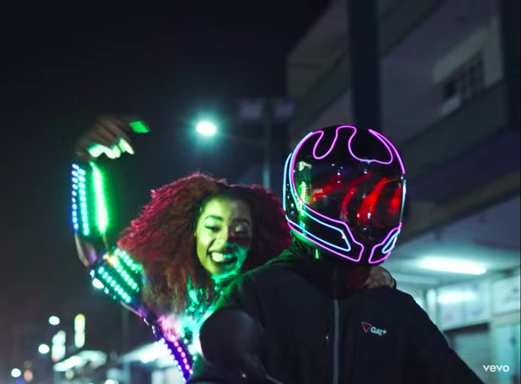 Costume design, light up suits - Leanie