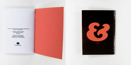 Cooper Black Type Sample Book - Cristina Ordaz