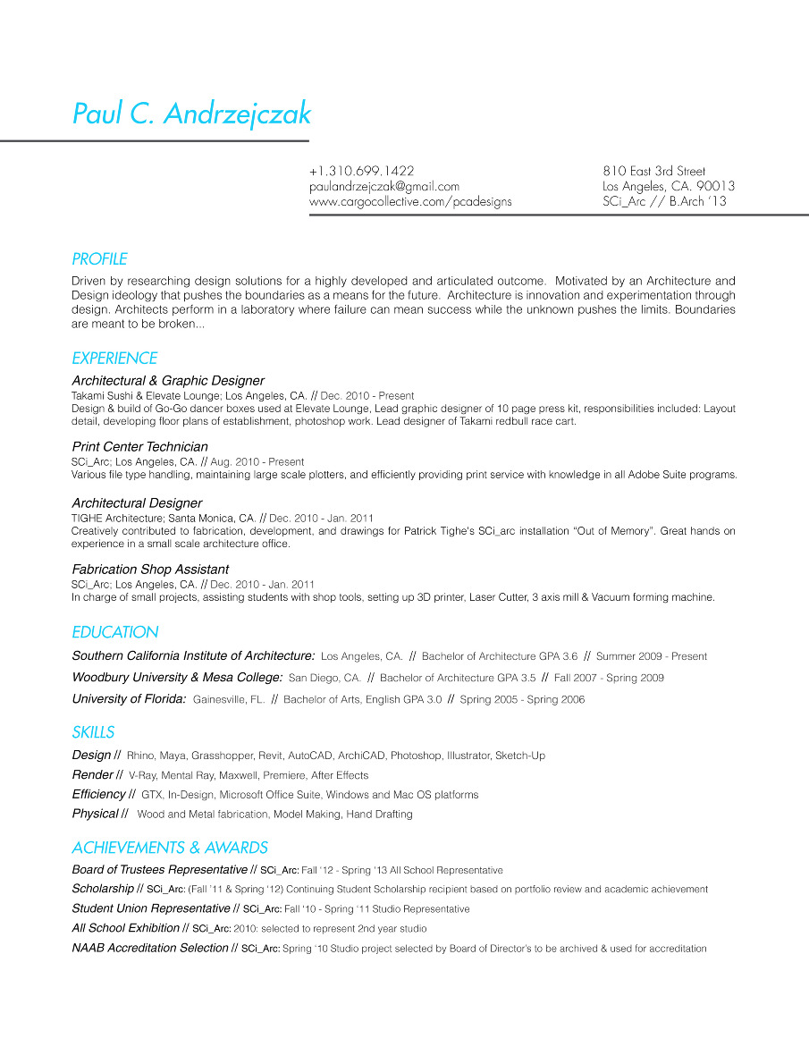 Resume Pca Designs Resume Pca Designs
