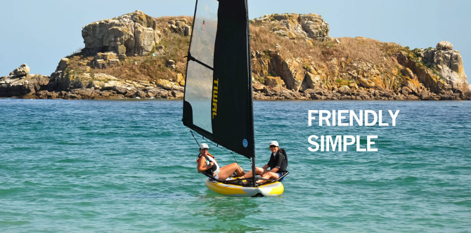 Marion Excoffon - Tiwal dériveur gonflable / inflatable sailboat