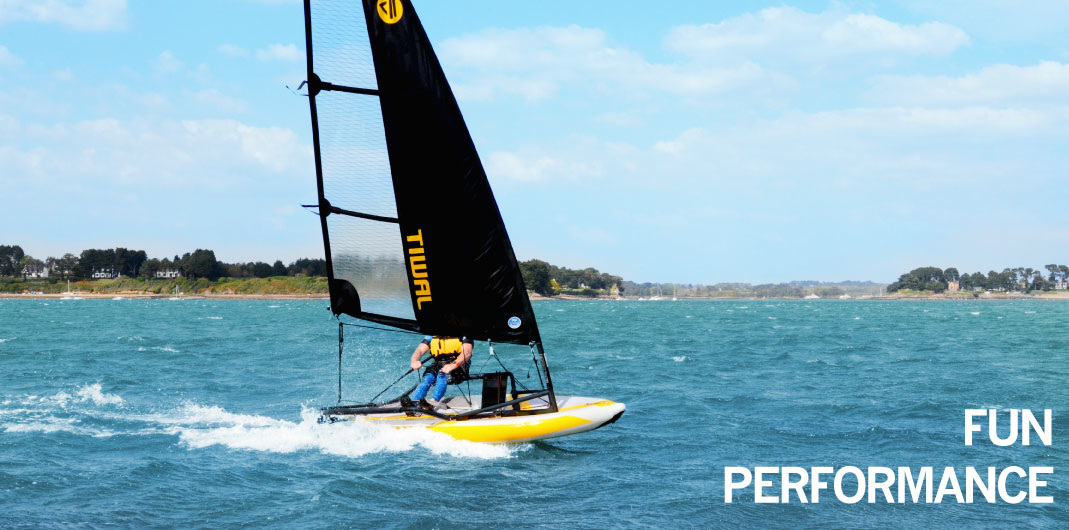 Marion Excoffon - Tiwal dériveur gonflable / inflatable sailboat