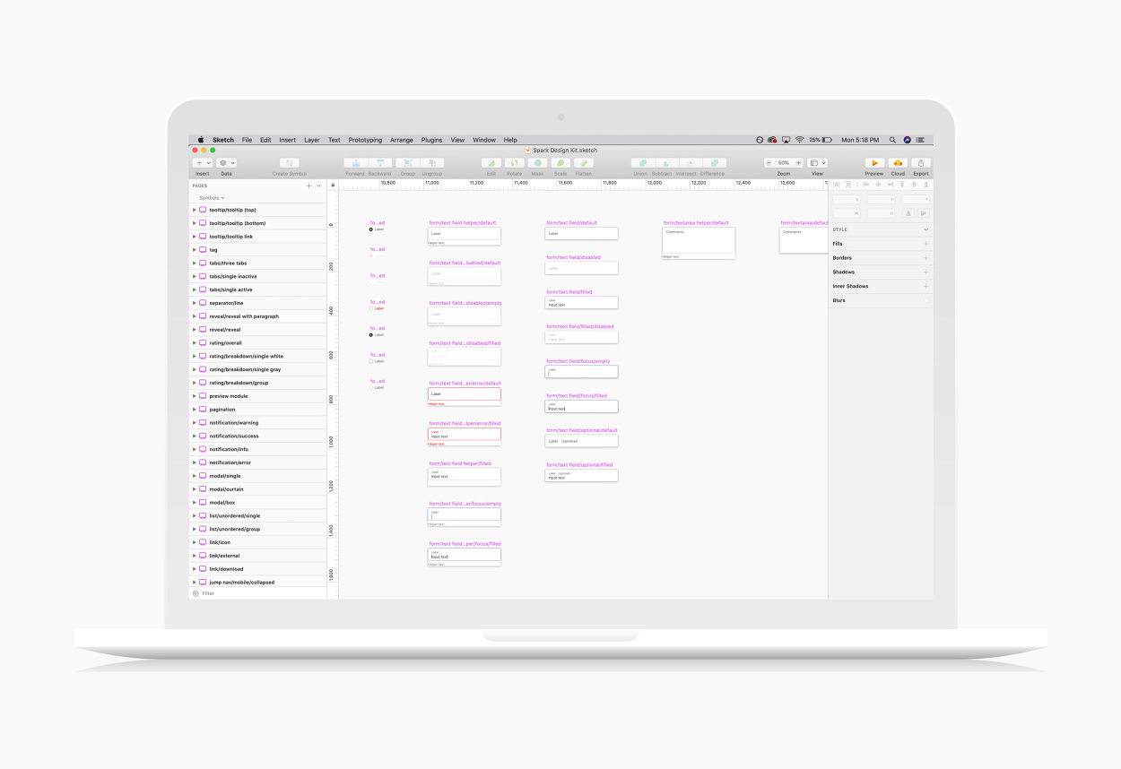 Spark Design System - Nicholas Latkovic