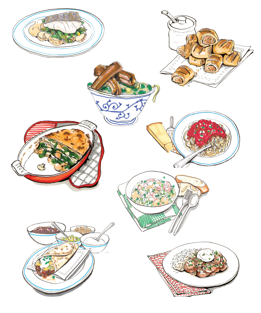 The Times - Dinner Tonight - Daily illustrations - claremallison.com