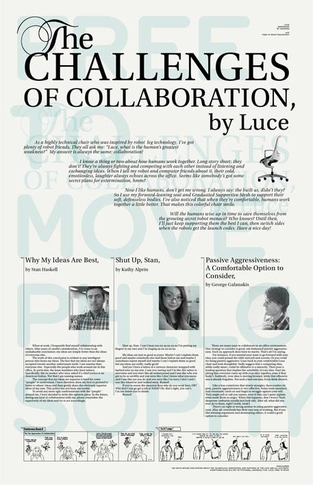 Okamura "Luce" brand poster - Ogilvy design