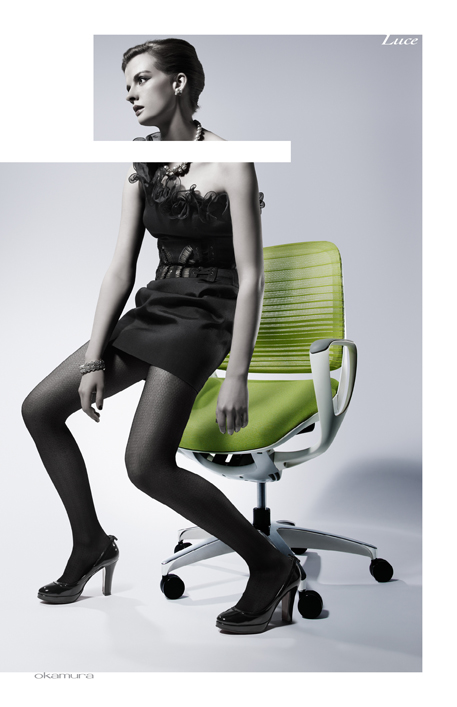 Okamura "Luce" brand poster - Ogilvy design