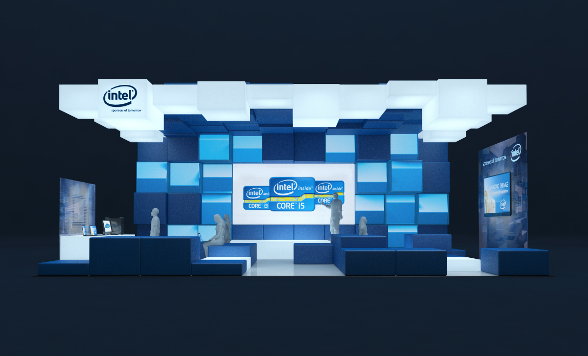 CES 2011 inte's stage and demo area proposal - zimmermann space