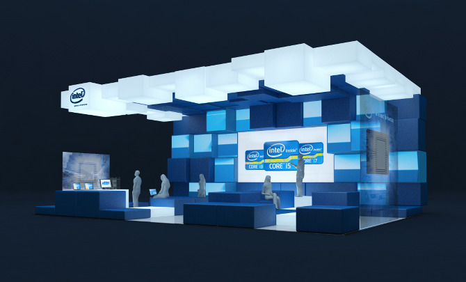 CES 2011 inte's stage and demo area proposal - zimmermann space