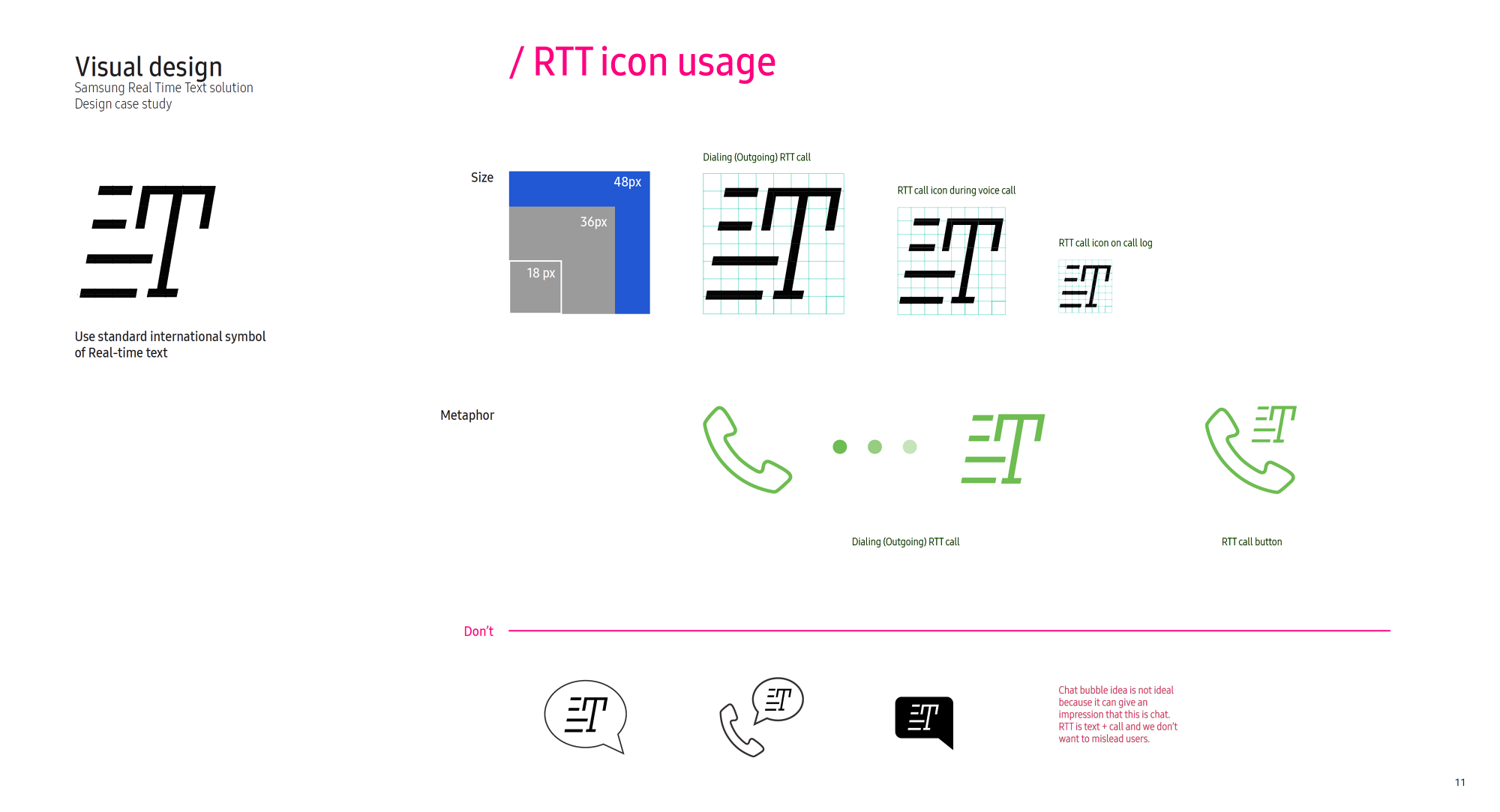 Samsung Real Time Text Call Design Case Study - krisYoodesign