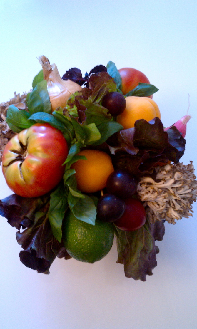 vegetable arrangements - Jen Hubbell