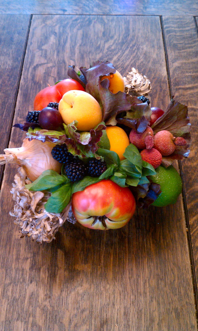 vegetable arrangements - Jen Hubbell
