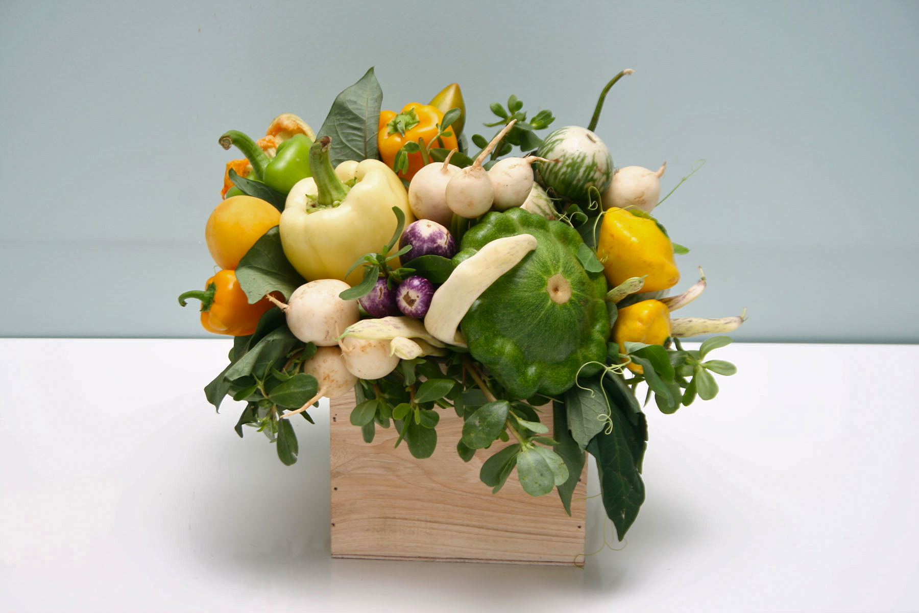vegetable arrangements - Jen Hubbell