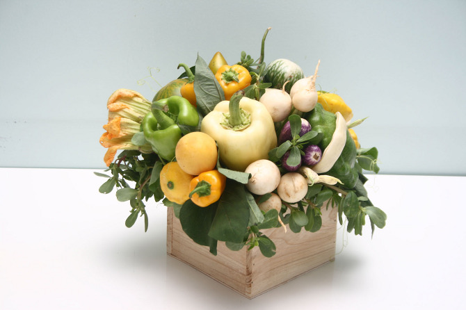vegetable arrangements - Jen Hubbell