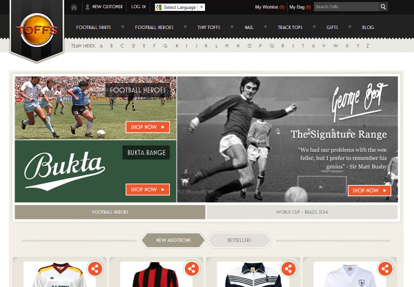 Toffs Retro Football Shirts - Callum Butler - Portfolio