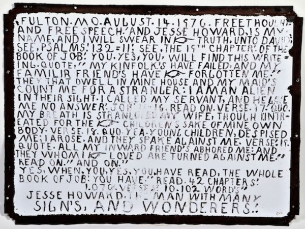 Jesse Howard, The Man With Many Sign's and Wonderers - intuitive eye