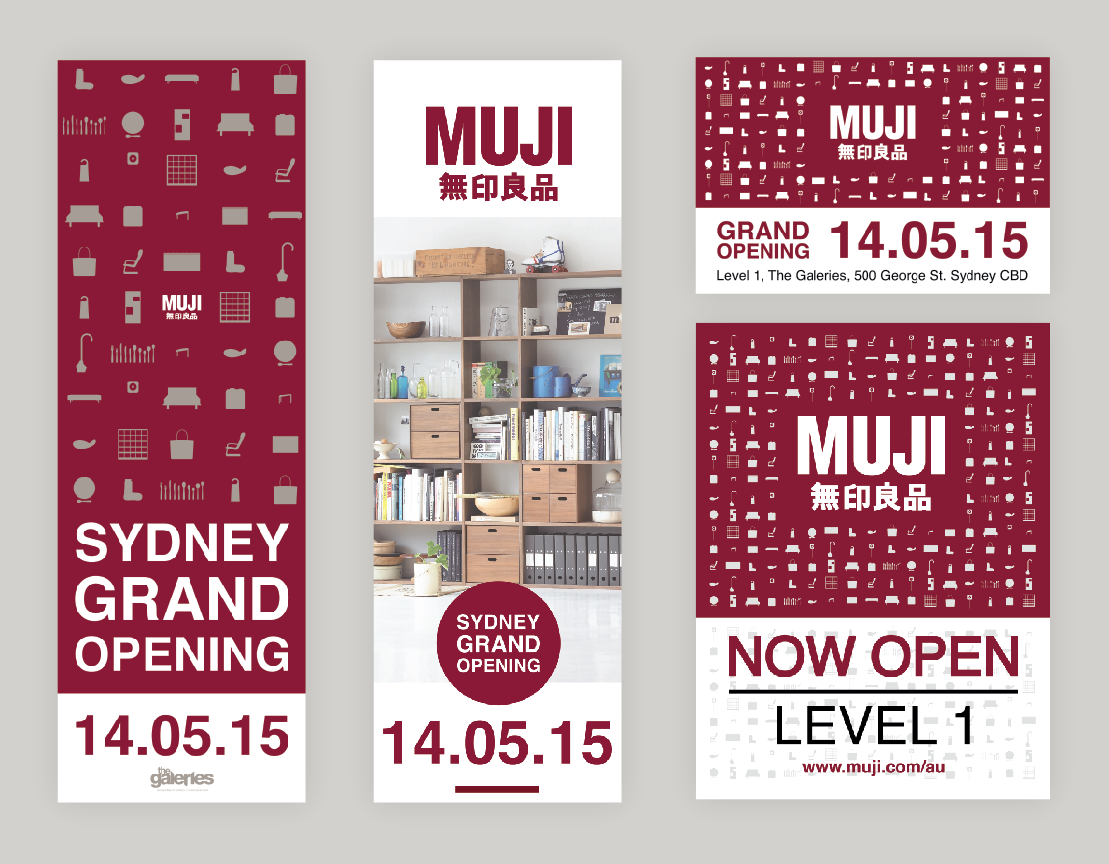 MUJI Galeries, Sydney - KKC studio: Design & Illustration