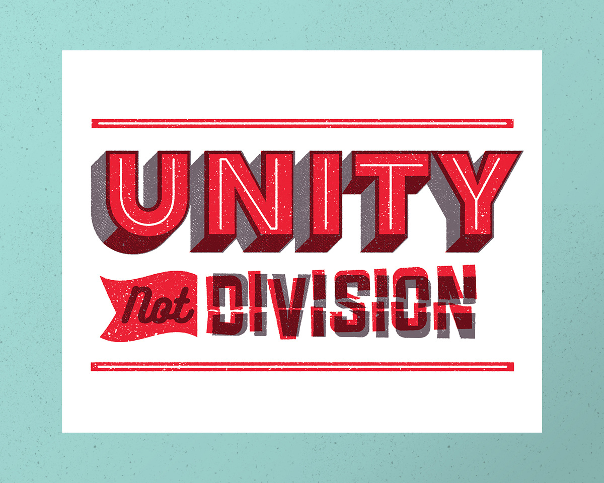 Unity Not Division - Things on Fire | Graphic Illustration and Design