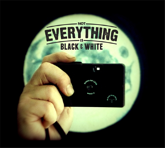 Not Everything Is Black & White - Things on Fire | Graphic Illustration ...