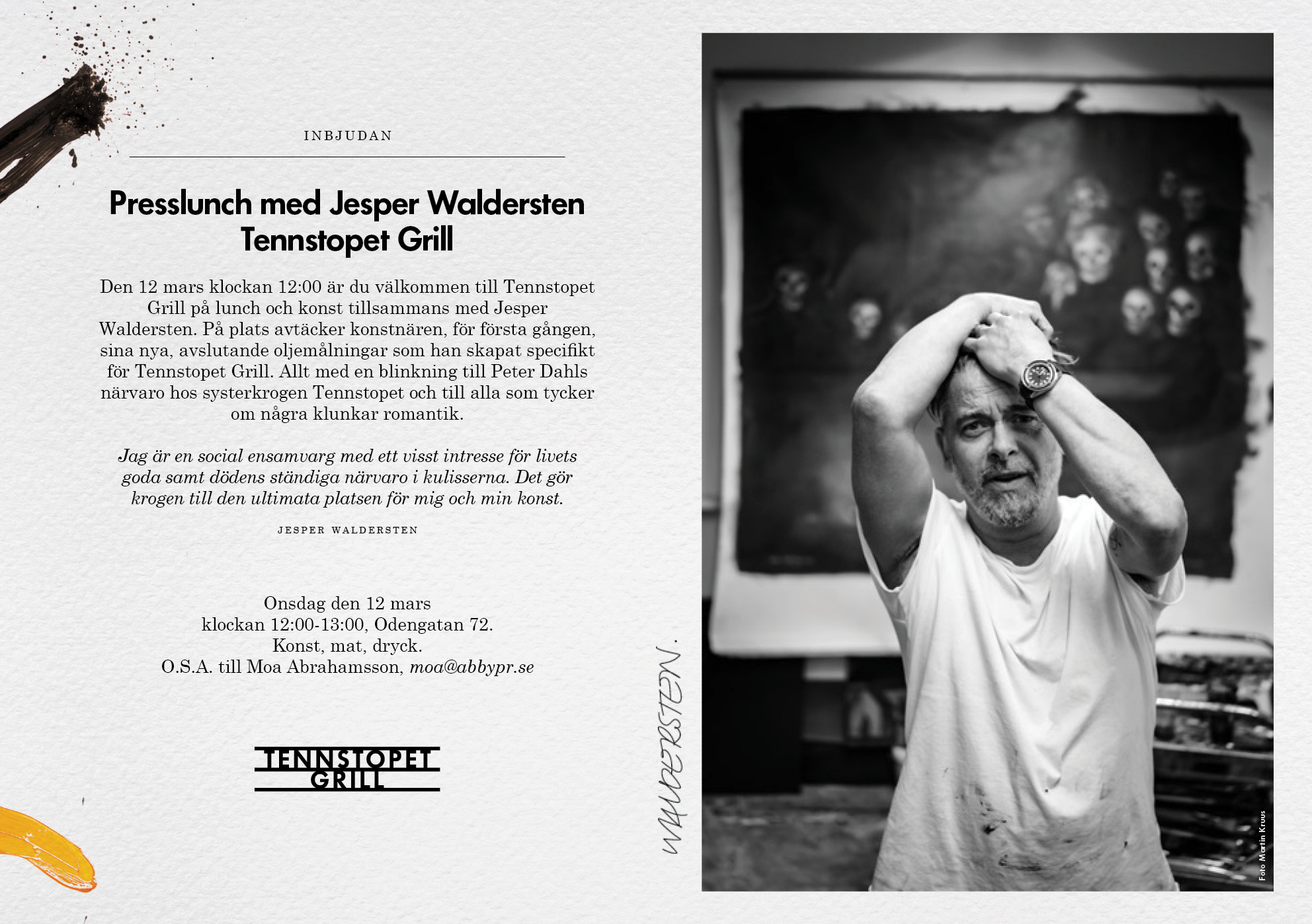 Waldersten / Tennstopet Grill. 2025. - oscarliedgren
