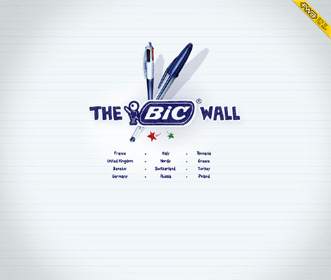 The Bic Wall - sebastien