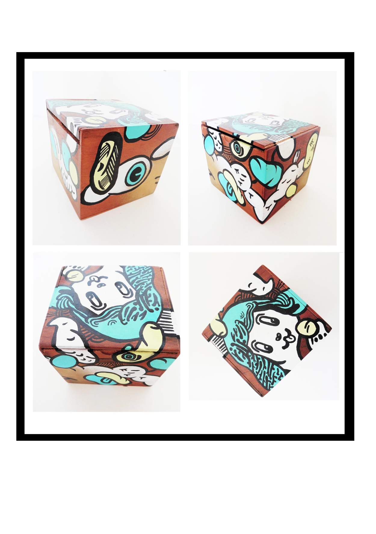 Limited hand-painted cigar box - UrsulaCheng