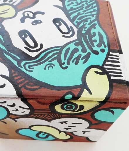 Limited hand-painted cigar box - UrsulaCheng