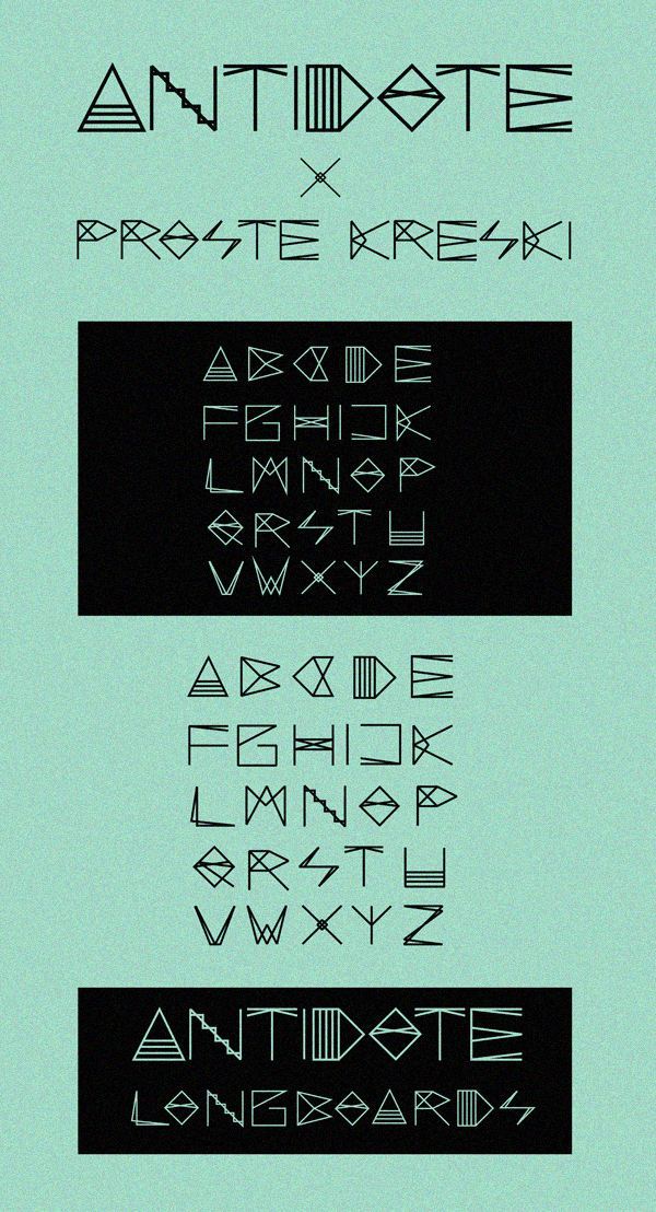 antidote | longboards design & typography - Nina Gregier - proste ...