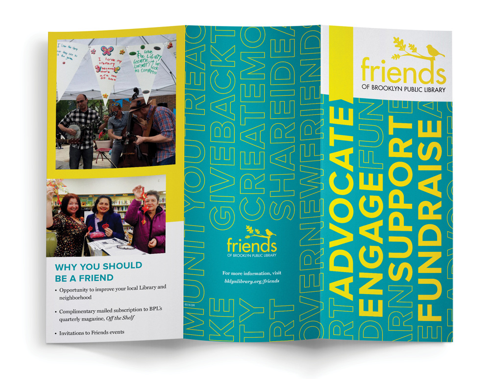 Brochure & Postard for Friends of Brooklyn Public Library - Maddie ...