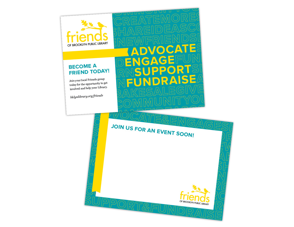 Brochure & Postard for Friends of Brooklyn Public Library - Maddie ...