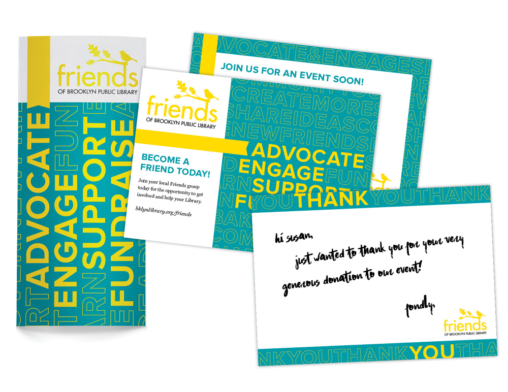 Brochure & Postard for Friends of Brooklyn Public Library - Maddie ...