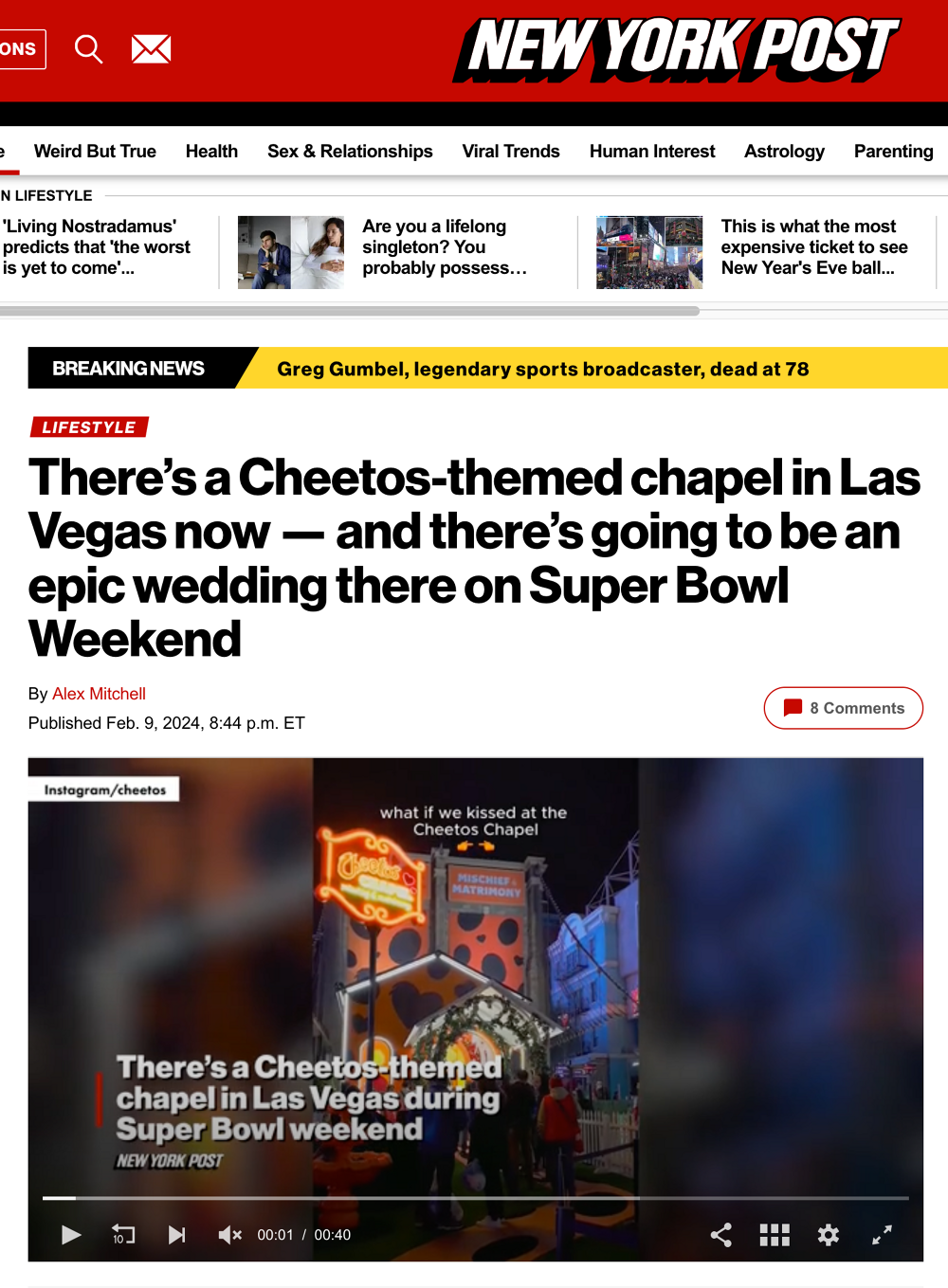 💒 CHEETOS CHAPEL - Dennis Roberts