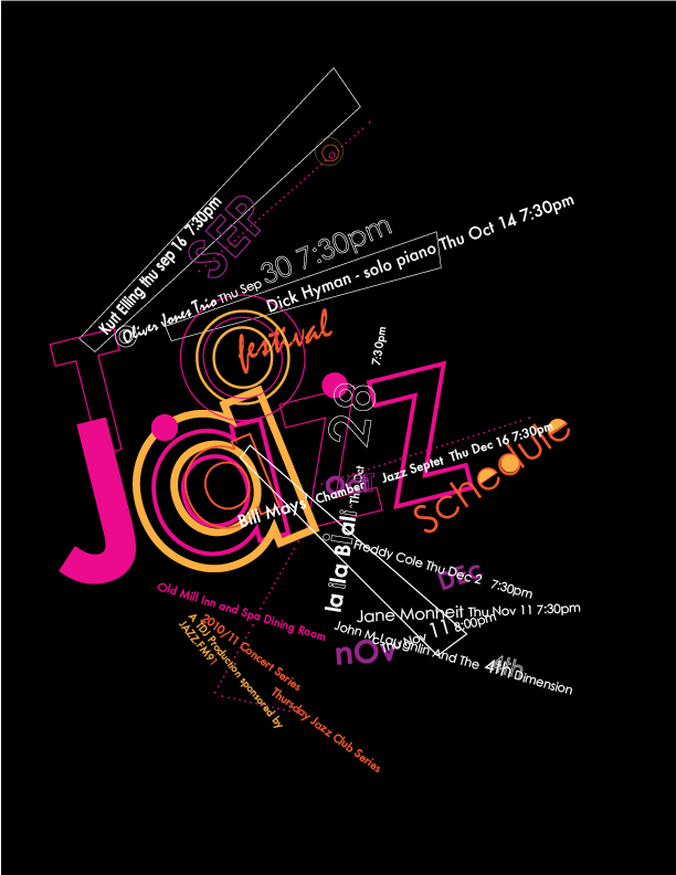 Jazz Typographic Poster - Irina Braginsky