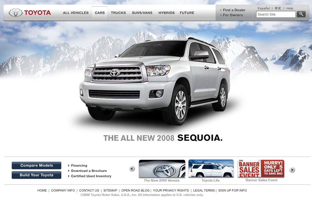 Toyota.com Concepts - Alex Louie - Freelance Interactive Designer (UX + UI)