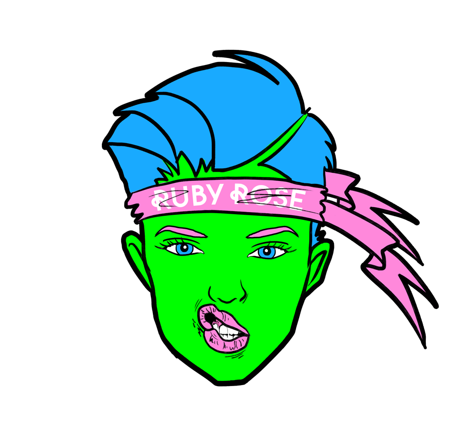 Ruby Rose : Identity and Illustration - Adam Dal Pozzo × Creative ...