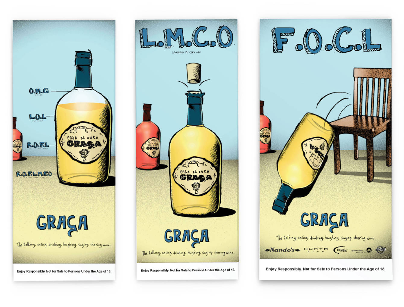 Graca Wine - Comedy festival - Dane Neill - Graphic designer